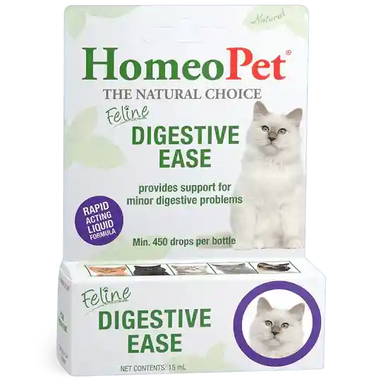 HomeoPet Digestive Ease for Cats – Relieves Gas & Stomach Issues ...