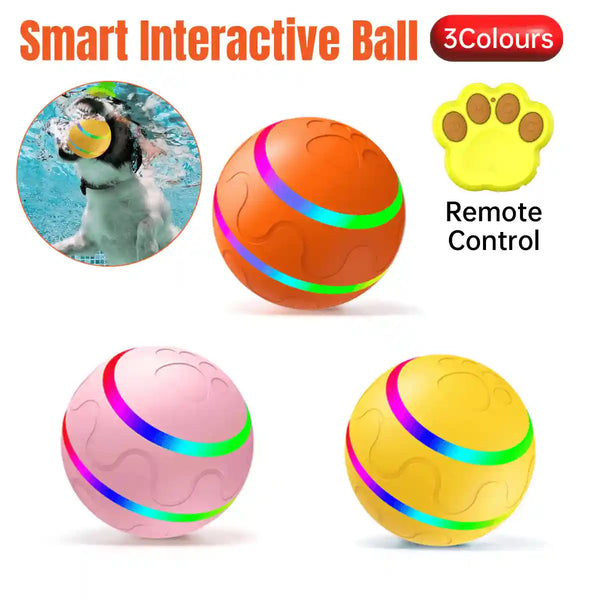 Electric Pet Ball Toy | Remote Control LED Ball for Dogs - Rechargeable ...