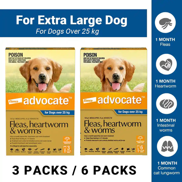 Advocate Spot-On For Large Dogs Over 25kg | Monthly Parasite Protection ...