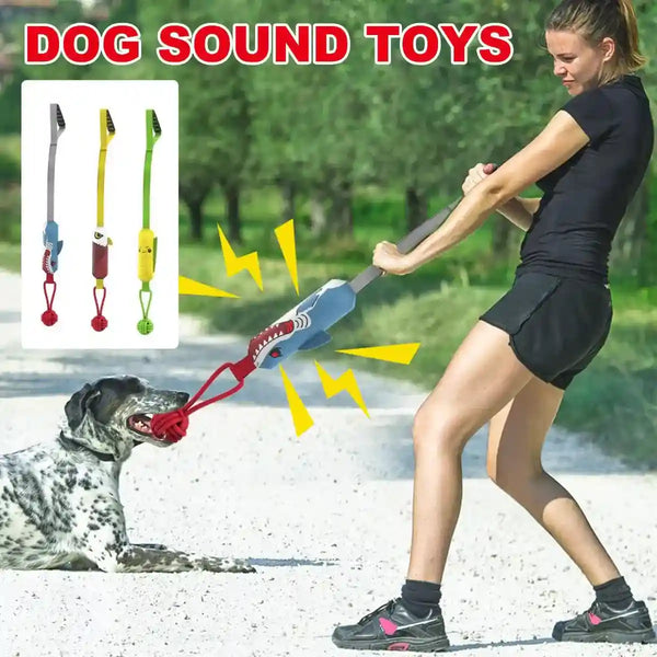 Interactive Squeaky Dog Toy | Durable Tug & Fetch Toy for Active Dogs ...