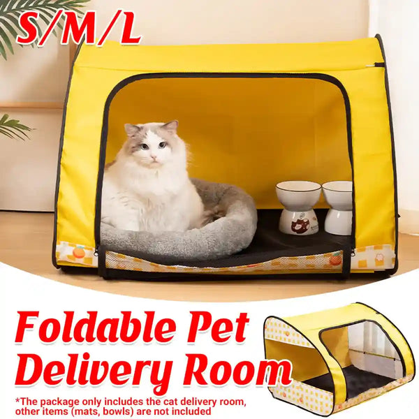 Foldable Pet Delivery Room with Mesh Panels for Cats (S/M/L Sizes ...