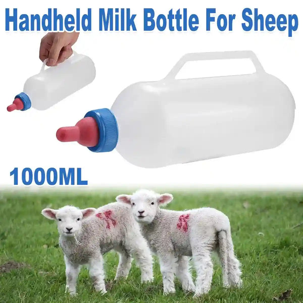 Lamb Feeding Bottles 1000ml | Baby Livestock Milk Feeder with Handle ...