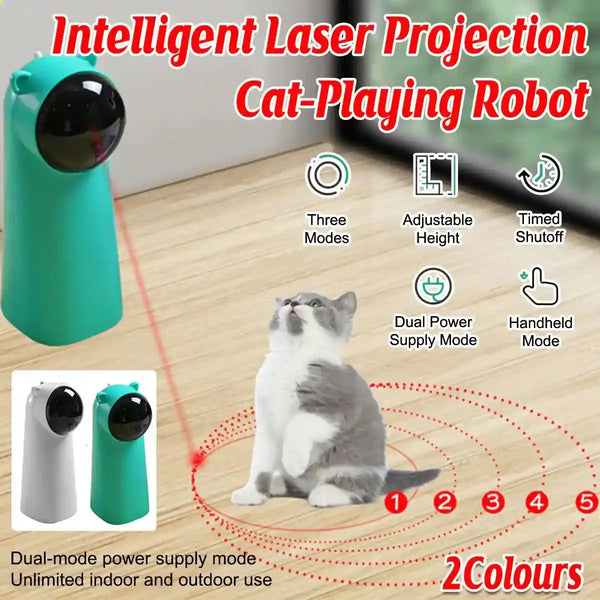 Interactive Laser Cat Toy – Smart Automatic Cat Laser for Indoor Play ...