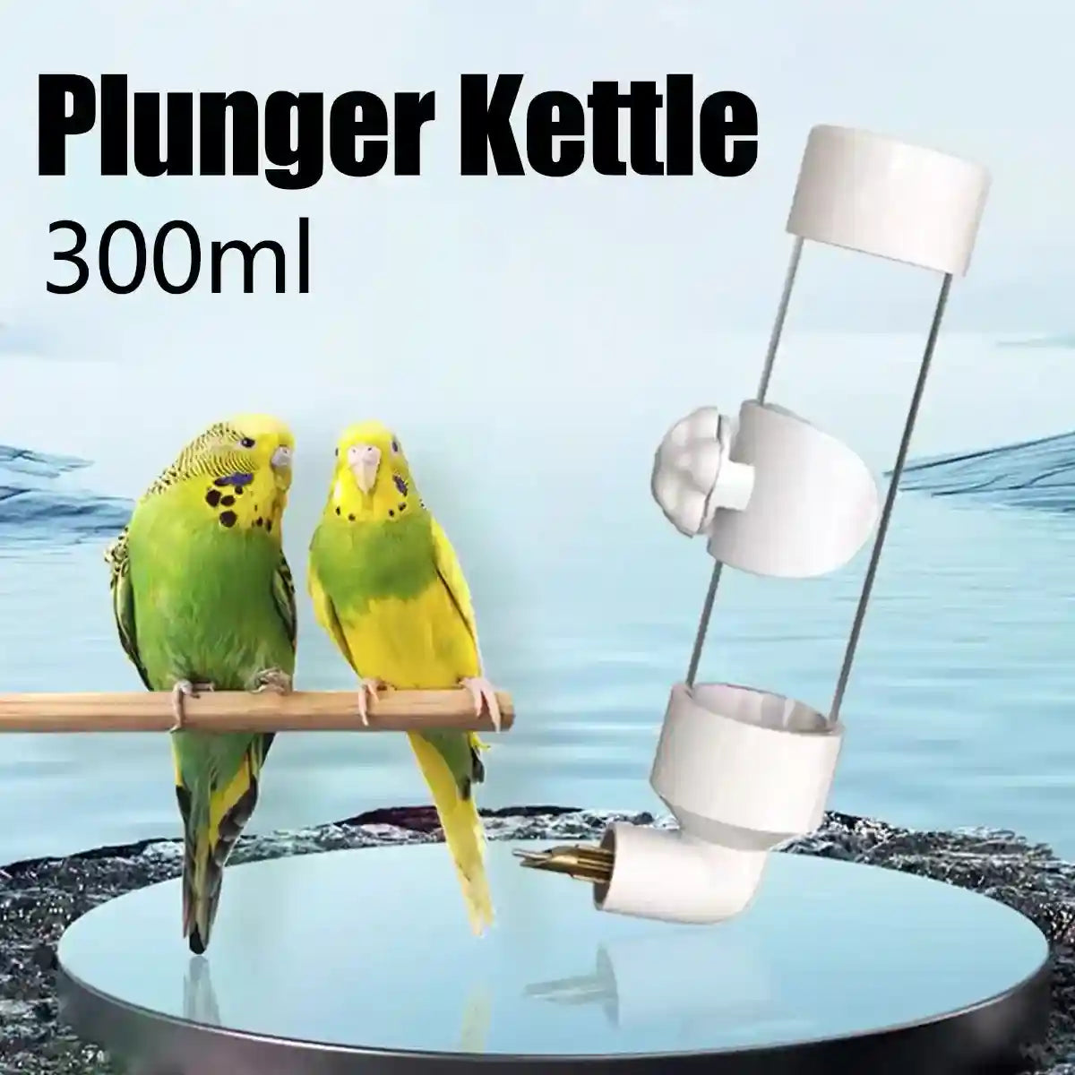 300ml Bird Water Dispenser | No-Drip Automatic Feeder Bottle ...