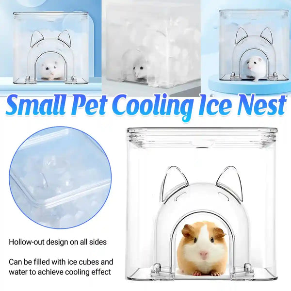 Small Pet Cooling Ice Nest House | Summer Chill Shelter for Hamsters ...