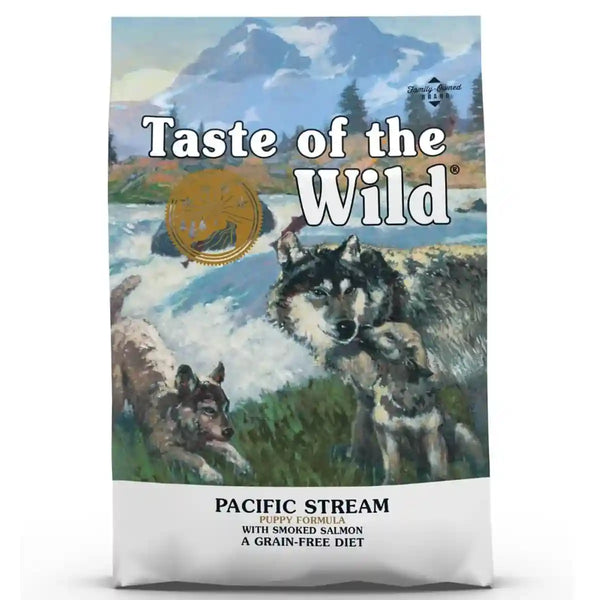 Taste of the Wild Pacific Stream Puppy Food | Grain-Free Smoked Salmon ...