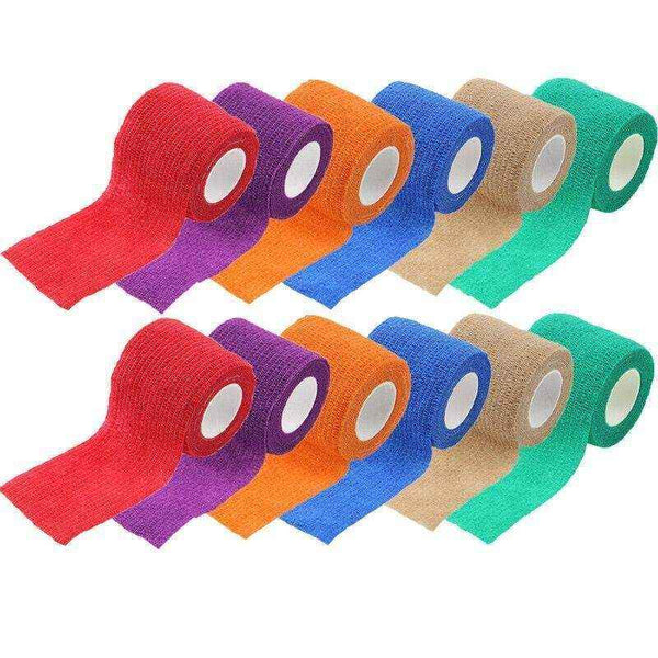 Self-Adhesive Dog Bandages - 12-Pack Colorful Pet Wraps – Petfection Corner