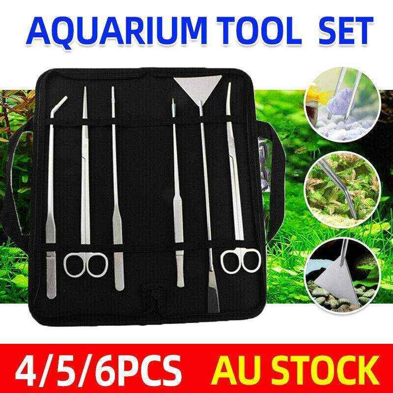 4-in-1 Aquascaping Tool Kit - Stainless Steel | Design Your Aquarium ...