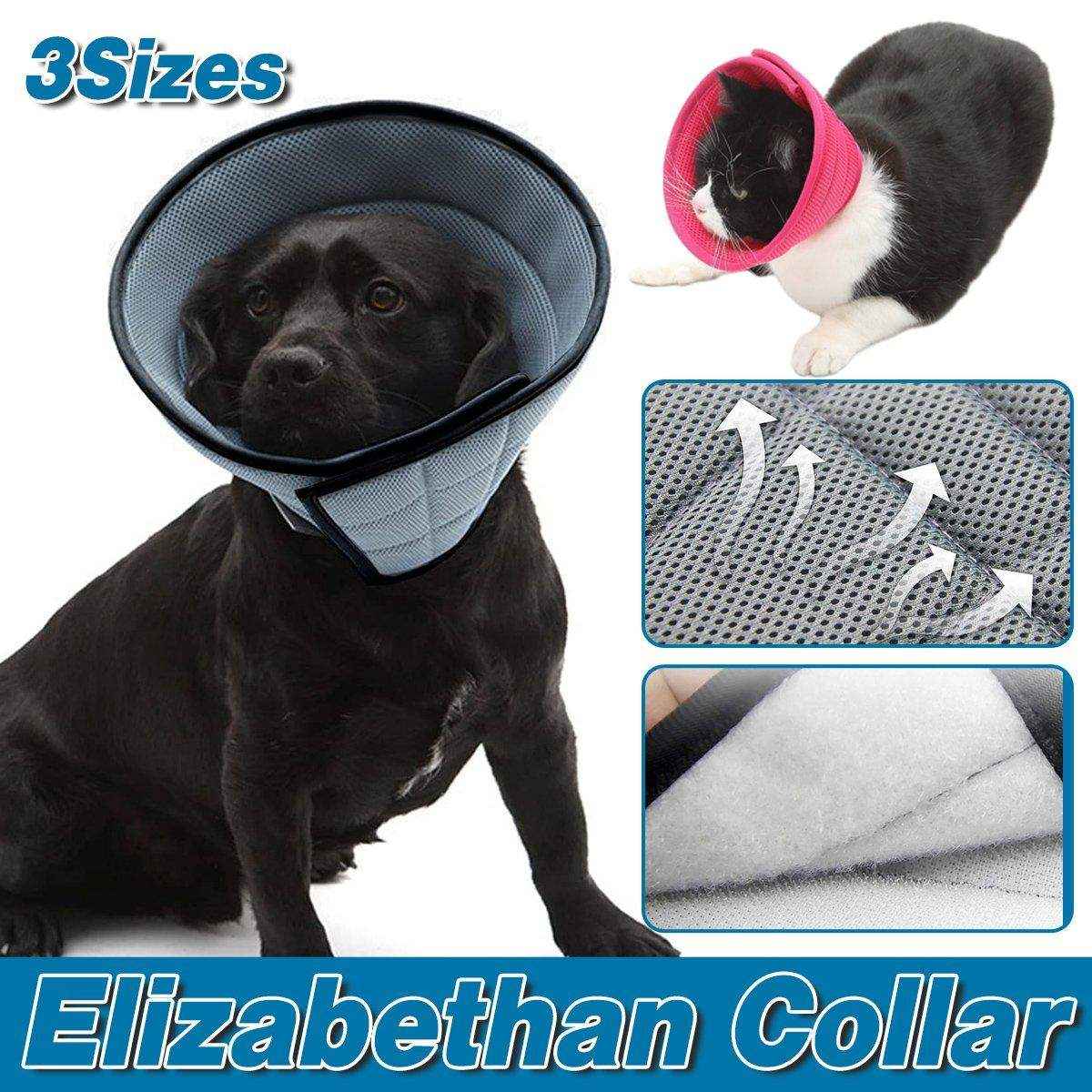 Soft Mesh Elizabeth Collar – Adjustable & Comfortable Pet Recovery ...