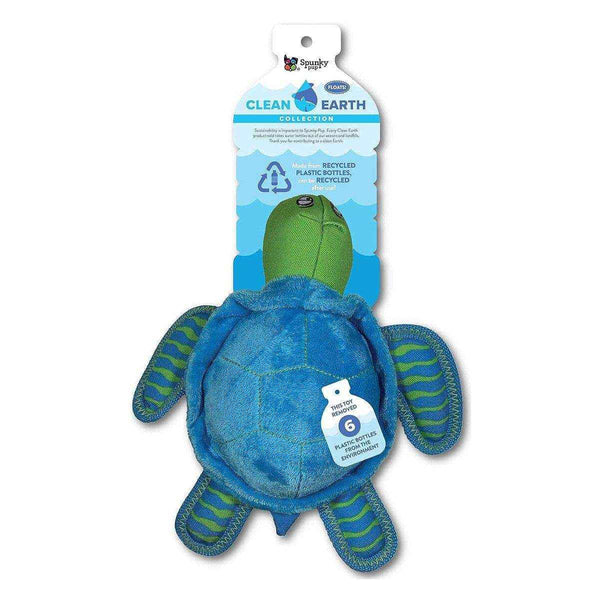 Clean Earth Turtle Dog Toy | Large Plush, Recycled & Durable ...