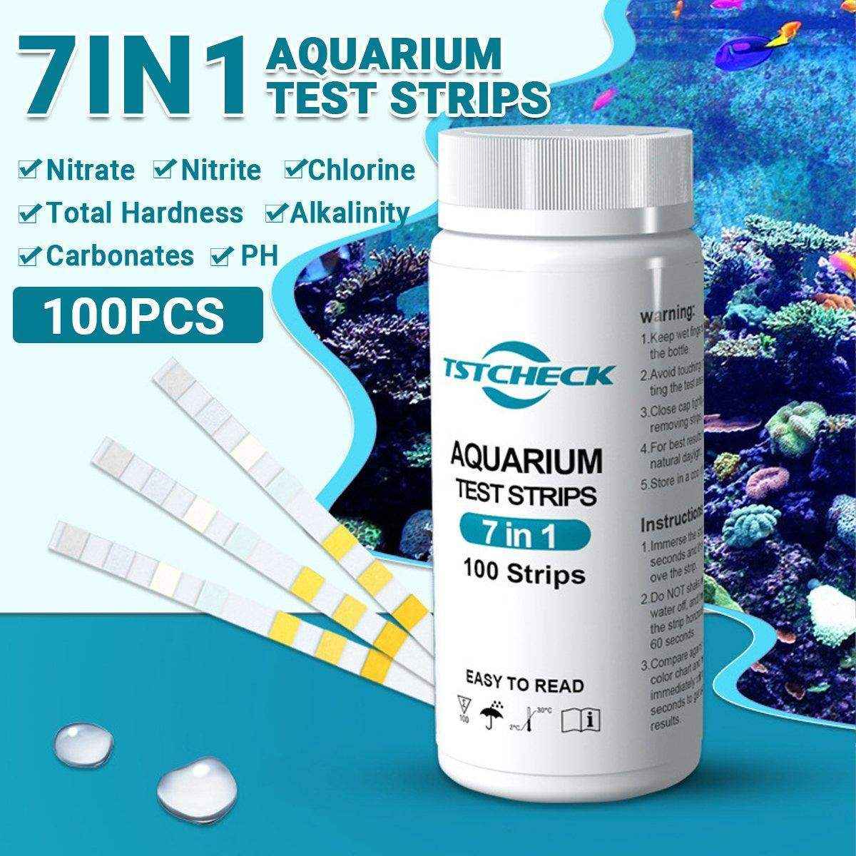 Aquarium 7-in-1 Test Strips - Comprehensive Water Quality Testing ...