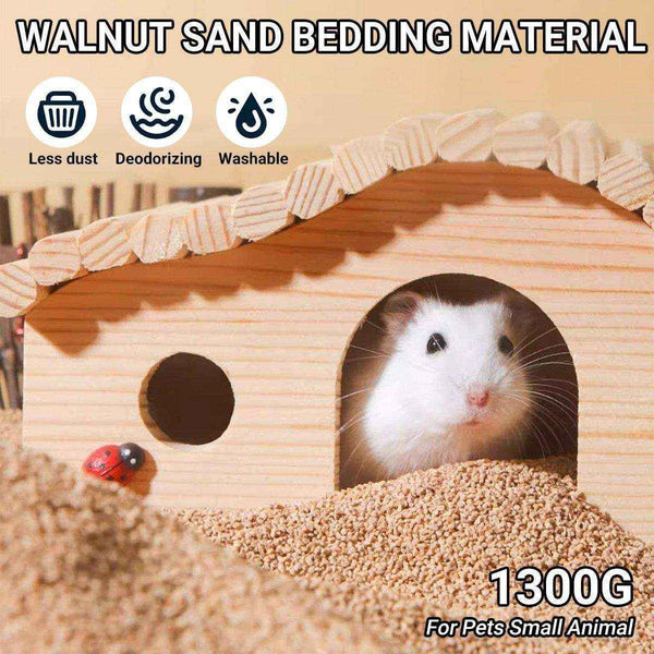 Eco-Friendly Small Pet Bedding – Dust-Free Walnut Shell Bedding ...