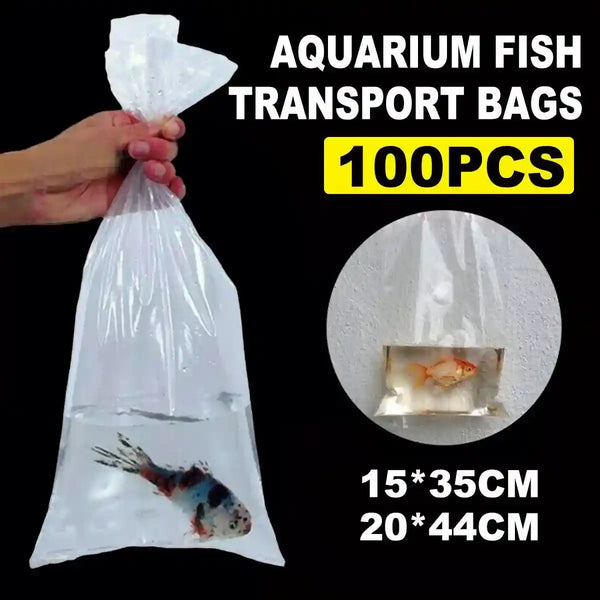 Aquarium Fish Breathing Bags - Safe Oxygenated Transport 100 Pack ...