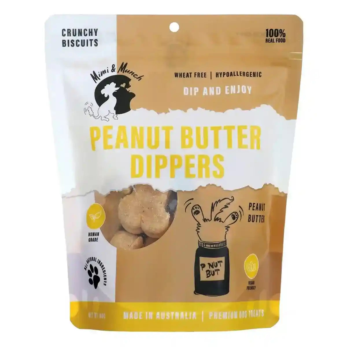Mimi & Munch Peanut Butter Dog Biscuits | Wheat-Free & Vegan Treats ...
