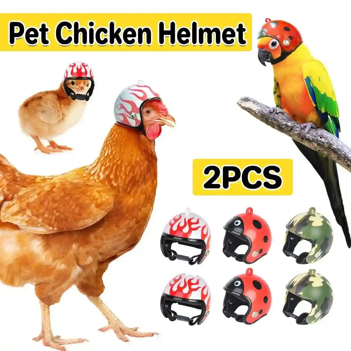 Mini Chicken Helmets – Stylish Bird Headgear for Safety | Waterproof ...