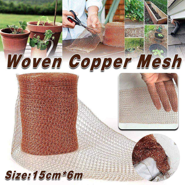 Woven Copper Mesh Roll 15cm x 6m for Gardening Pest Control ...