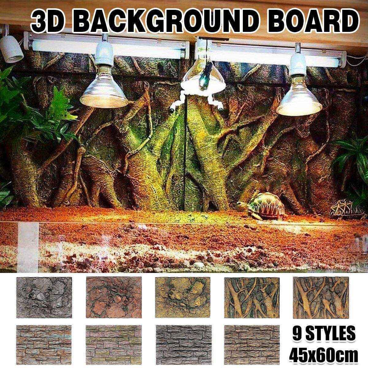 Stunning 3D Aquarium Backgrounds For Reptile 9 Styles | Petfection Corner