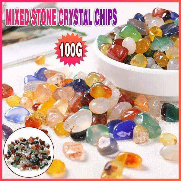 Colorful Fish Tank Stones for Aquariums - Mixed Gemstone Chips ...
